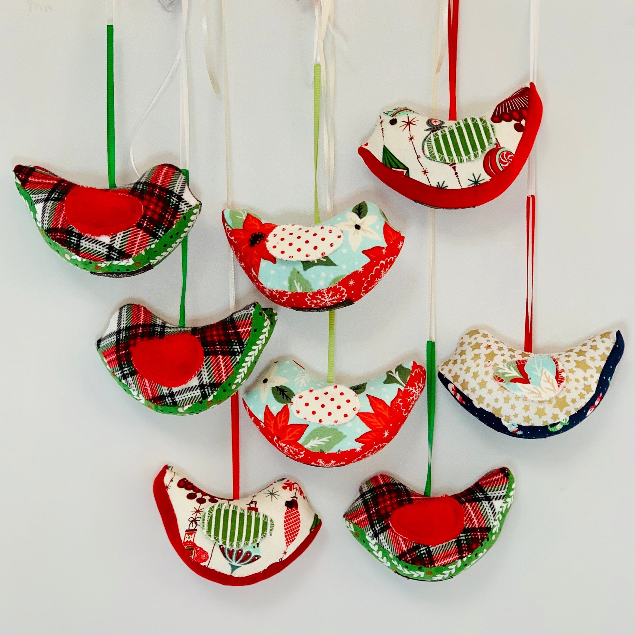 Memory Bird Set of 8 Keepsake Ornaments for Gifts