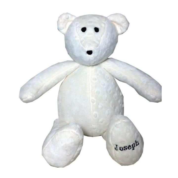 Minky Patchwork Bear - Personalized Soft Toy Gift