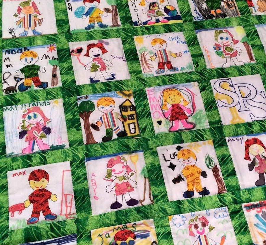 Drawing Quilt: Unique Self-Portrait Design for Classrooms